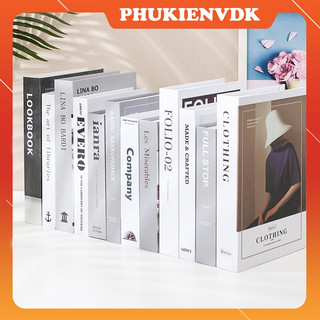Sách Giả Mô Hình Sách Decor Đúc Sẵn Trang Trí Bàn Làm Việc Chụp Ảnh Sản ...
