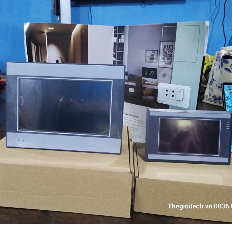 HMI tích hợp Bo mạch PLC Mitsu FX3U 30MT 30MR 20MT 20MR 25MR 2AD-2DA ...