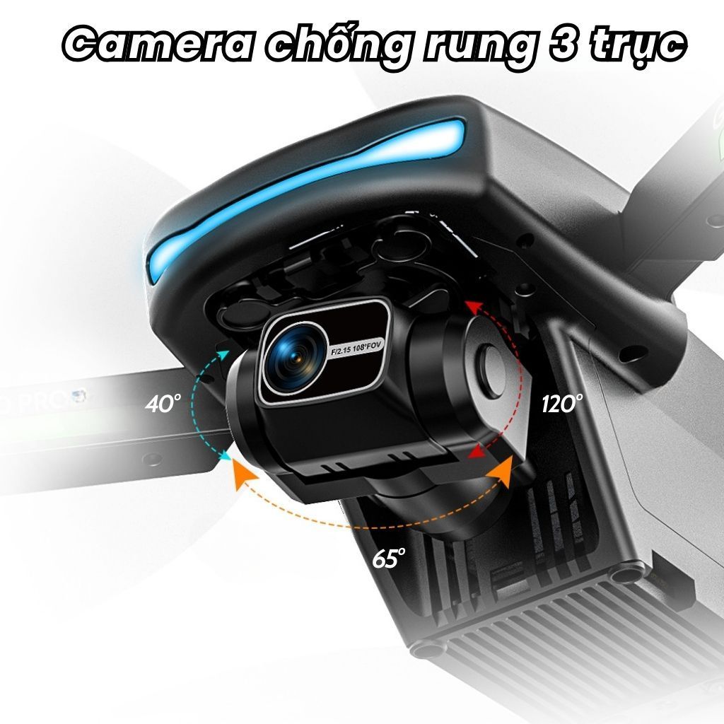 Flycam L800 Pro Max, Drone camera 6k, Gimbal chống rung 3 trục, Định vị ...