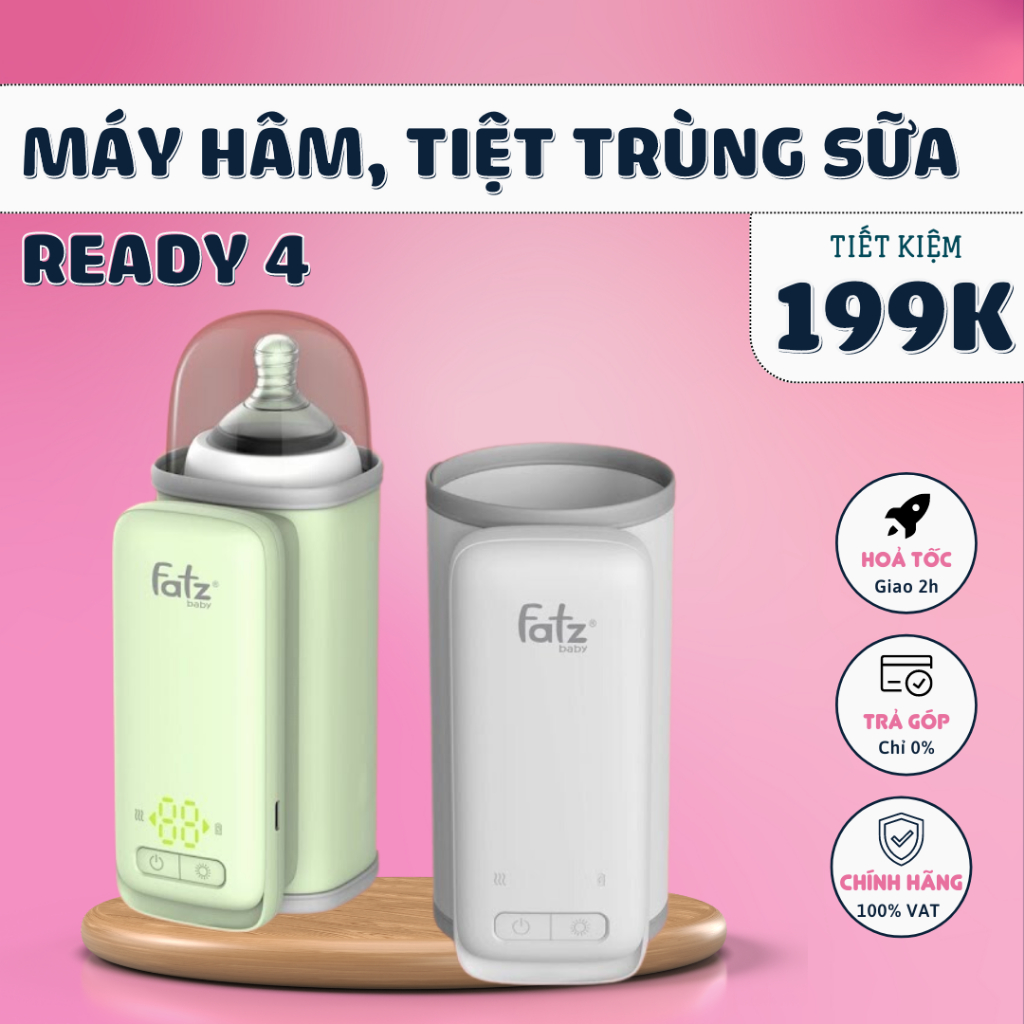 Máy hâm sữa cầm tay Fatz Baby, bình hâm sữa, hâm nước cầm tay không dây Fatz Ready 4plus, Ready ...