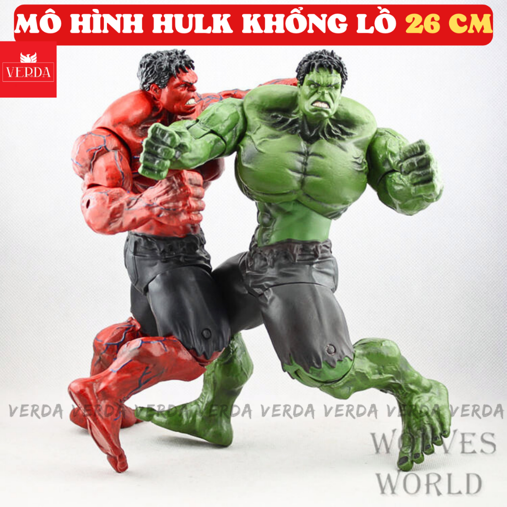 Mua Hulk và Red Hulk, mô hình người khổng lồ Xanh Đỏ, đồ chơi siêu nhân ...