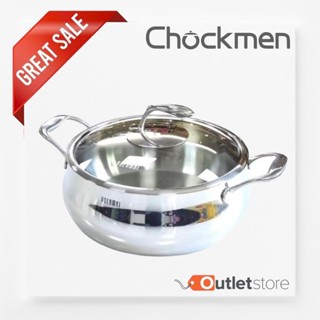 Nồi CHOCKMEN *PDEAMAI Inox 18/10 Nắp Inox Siêu Dày Đúc Liền Thân Nồi Nấu Canh Kho Rim Chiên Ngập ...