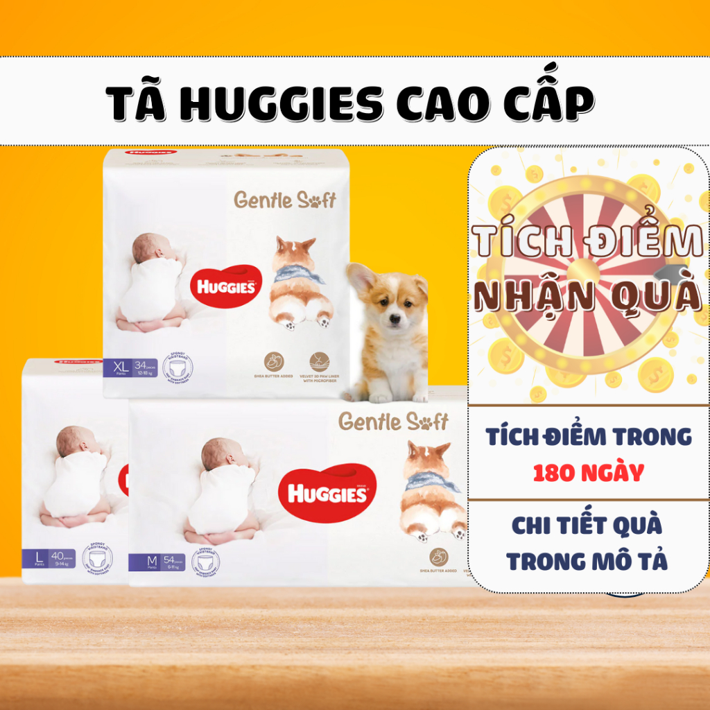 [MỚI] Tã quần Huggies Gentle Soft - Corgi miếng êm mềm nâng niu làn da ...