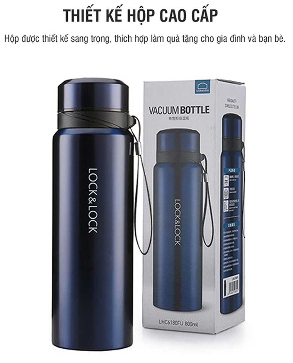 Bình Giữ Nhiệt LocknLock 800ML Có Khay Lọc Trà Và Dây Treo Lock&Lock ...