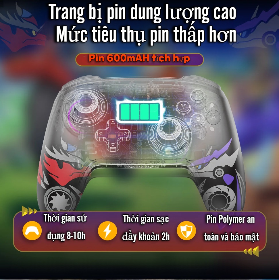 Tay cầm Nintendo Switch Pro Controller IINE Pokémon Scarlet & Violet ...