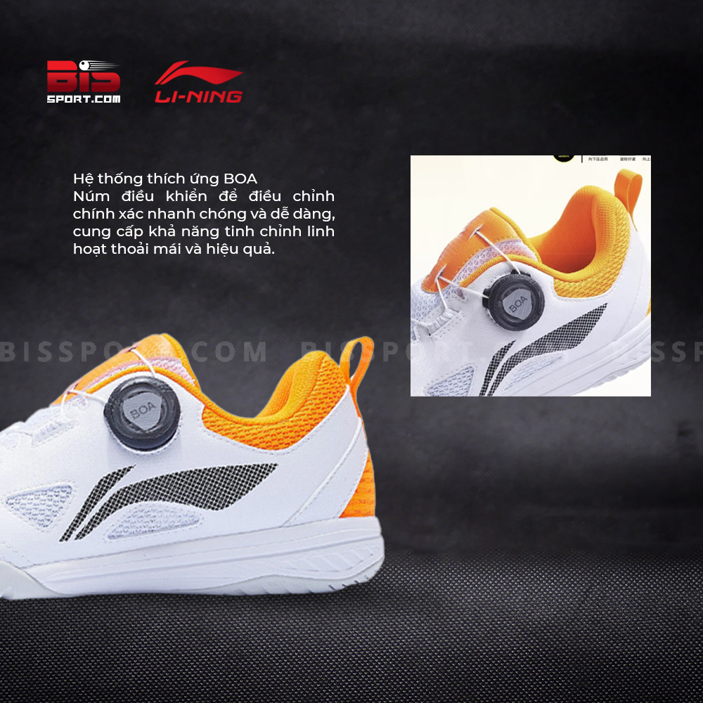 Giày Cầu Lông Bóng Bàn Lining Mage Ess - Wang Chuqin Trắng Cam Chính Hãng - Bứt Phá Tốc Độ ...