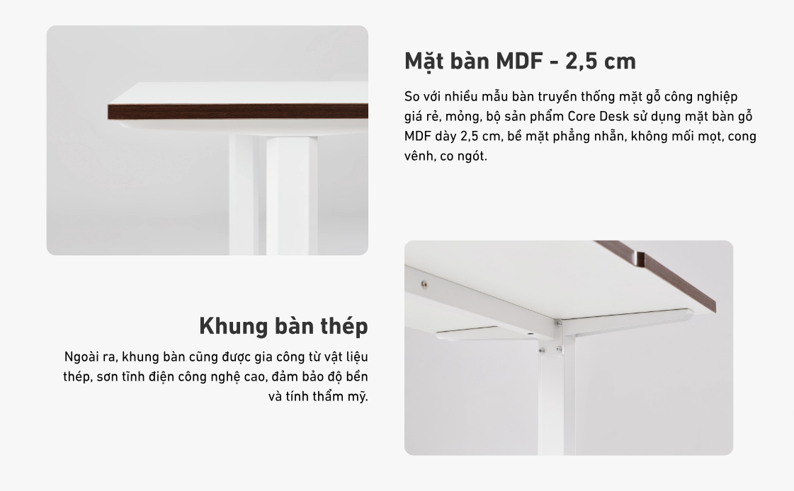 Bàn văn phòng HyperWork Core Desk - Hàng chính hãng