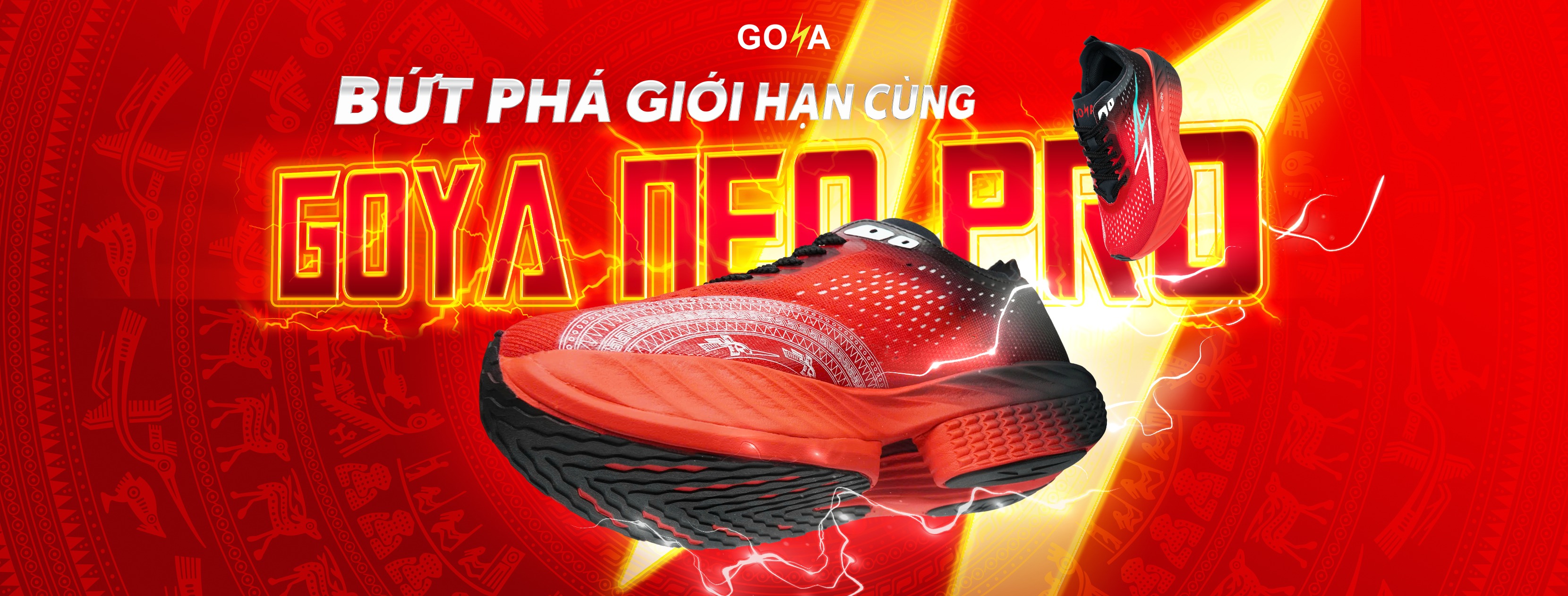 GIÀY CHẠY BỘ GOYA NEO PRO - XÁM NHẠT