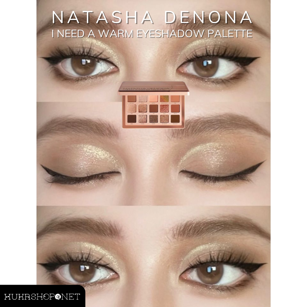 Bảng phấn mắt Natasha I Need A Warm Eyeshadow Palette 15 ô kết hợp dạng ...