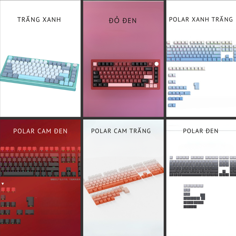 Bàn phím cơ full nhôm CNC Lucky 65 V2 PCB 1.6mm - 3 mode kết