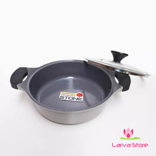 Nồi Đá Lock&Lock Stone LCA6242D 24cm thành thấp 7.5cm đáy từ - Larva ...