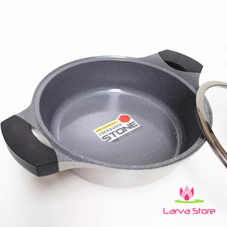 Nồi Đá Lock&Lock Stone LCA6242D 24cm thành thấp 7.5cm đáy từ - Larva ...