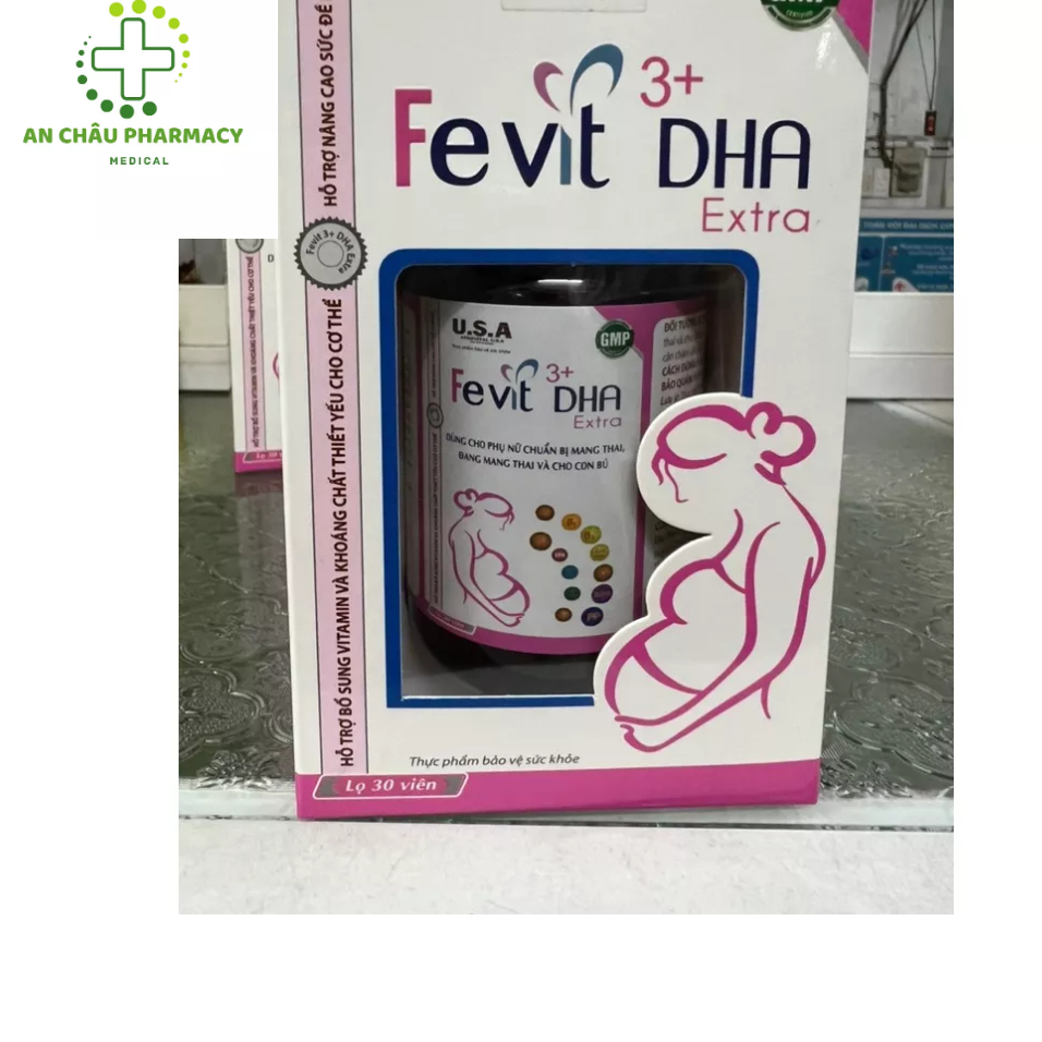 Viên Uống Bổ Sung DHA Và Vitamin Tổng Hợp Cho Bà Bầu Fevit DHA Lọ 30 Viên