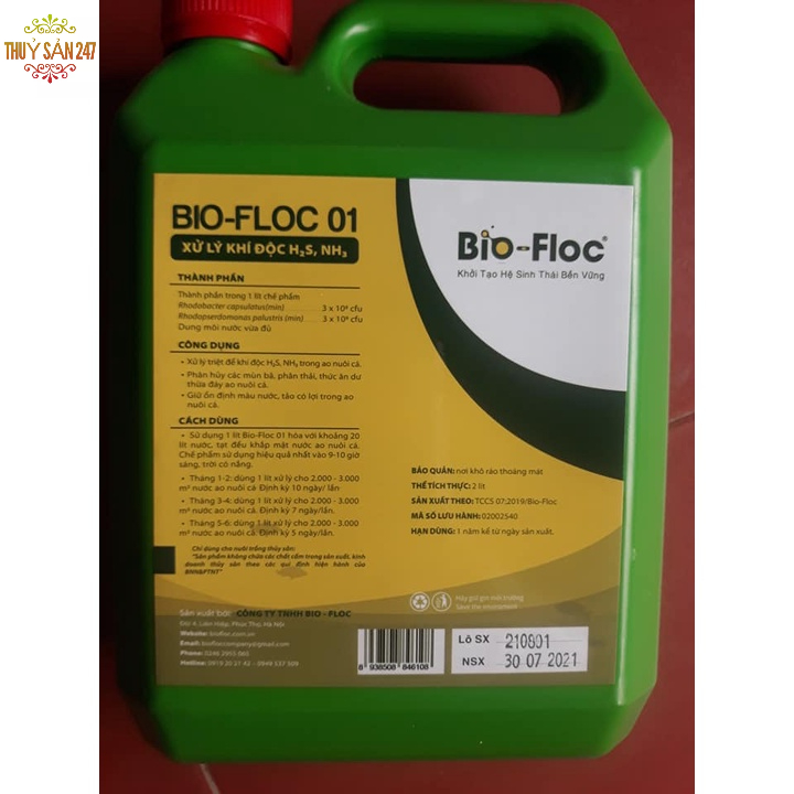 Mua Sản phẩm BIO-FLOC 01, Xử Lý Triệt Để Khí Độc H2S, NH3 cho ao nuôi ...