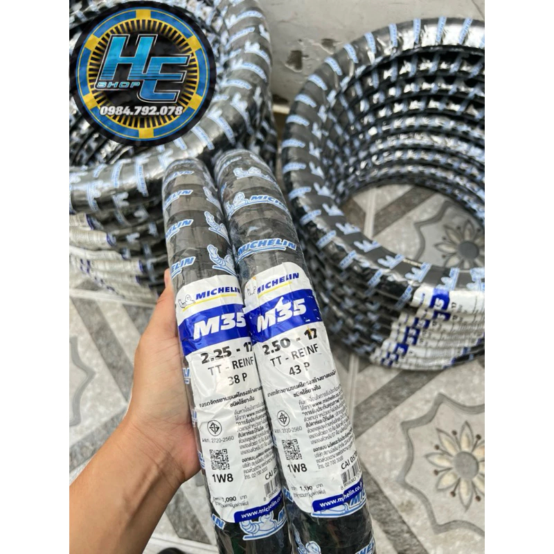 Vỏ Michelin M35 2.25 - 2.50 Made in Thailand Date Mới 2024 - Tìm Voucher